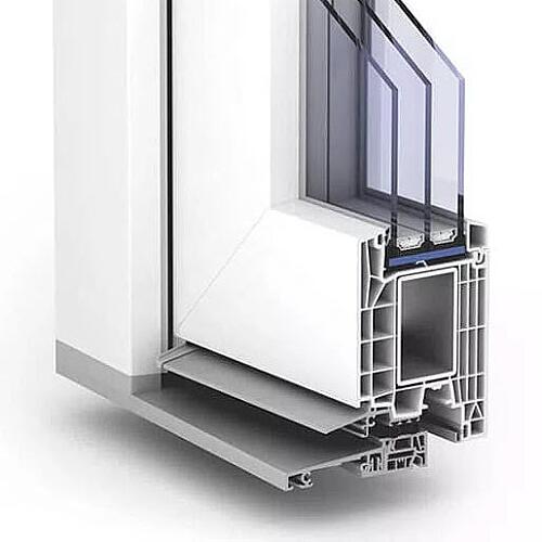 PVC exterior panel door Trocal 88 Standard von FENSTERNORM.COM